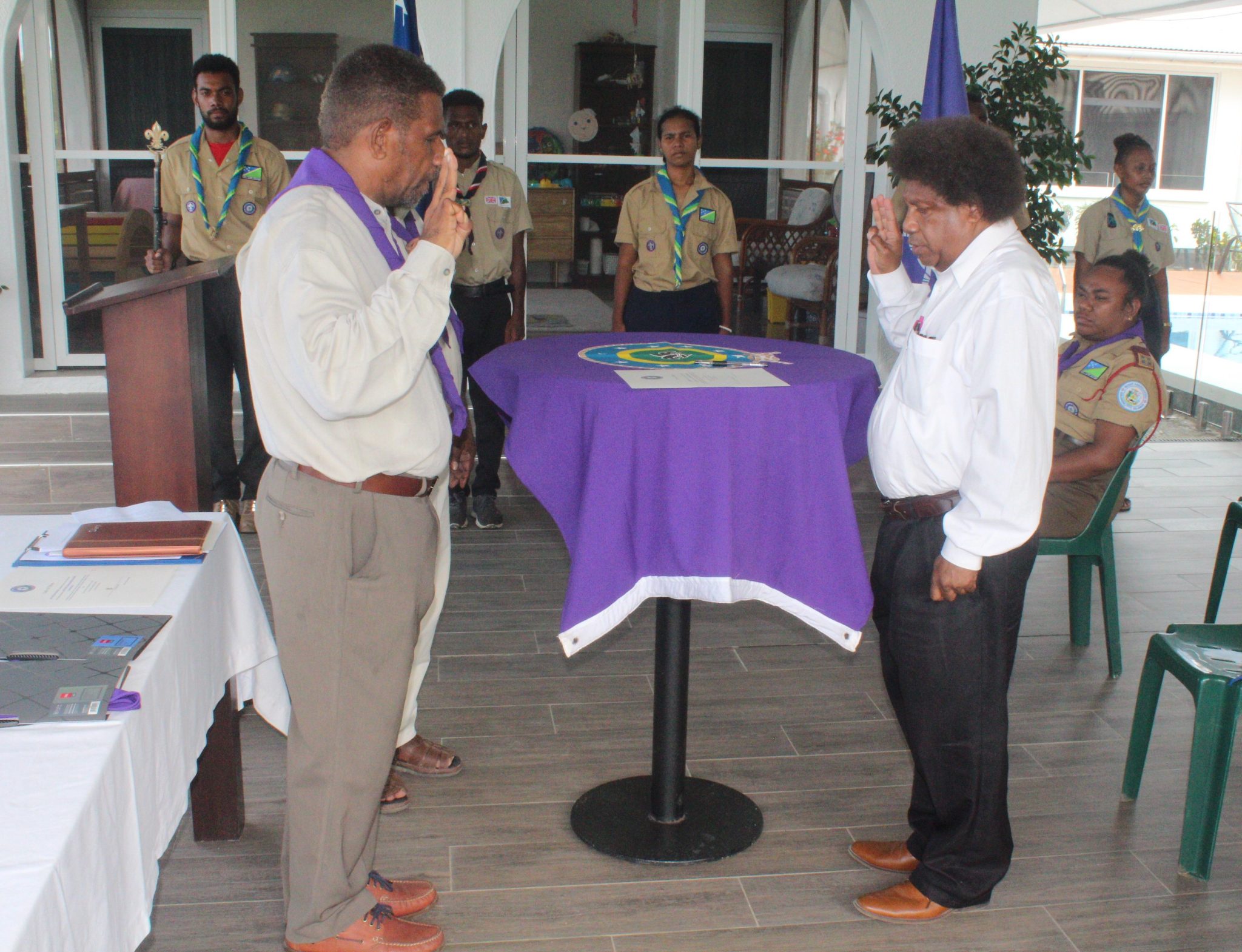 Four new Commissioners for the Solomon Islands Scout Association ...