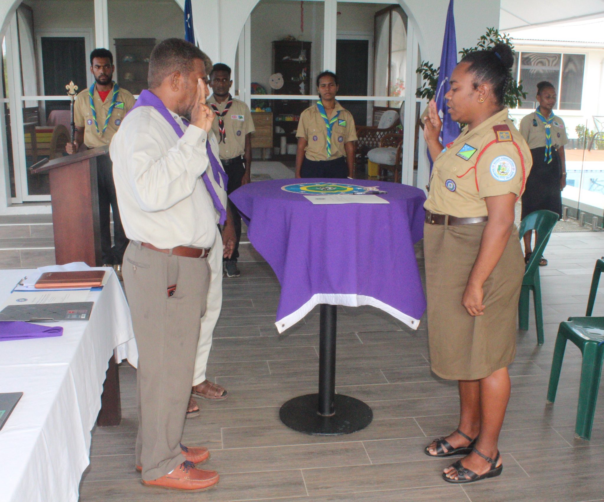 Four new Commissioners for the Solomon Islands Scout Association ...