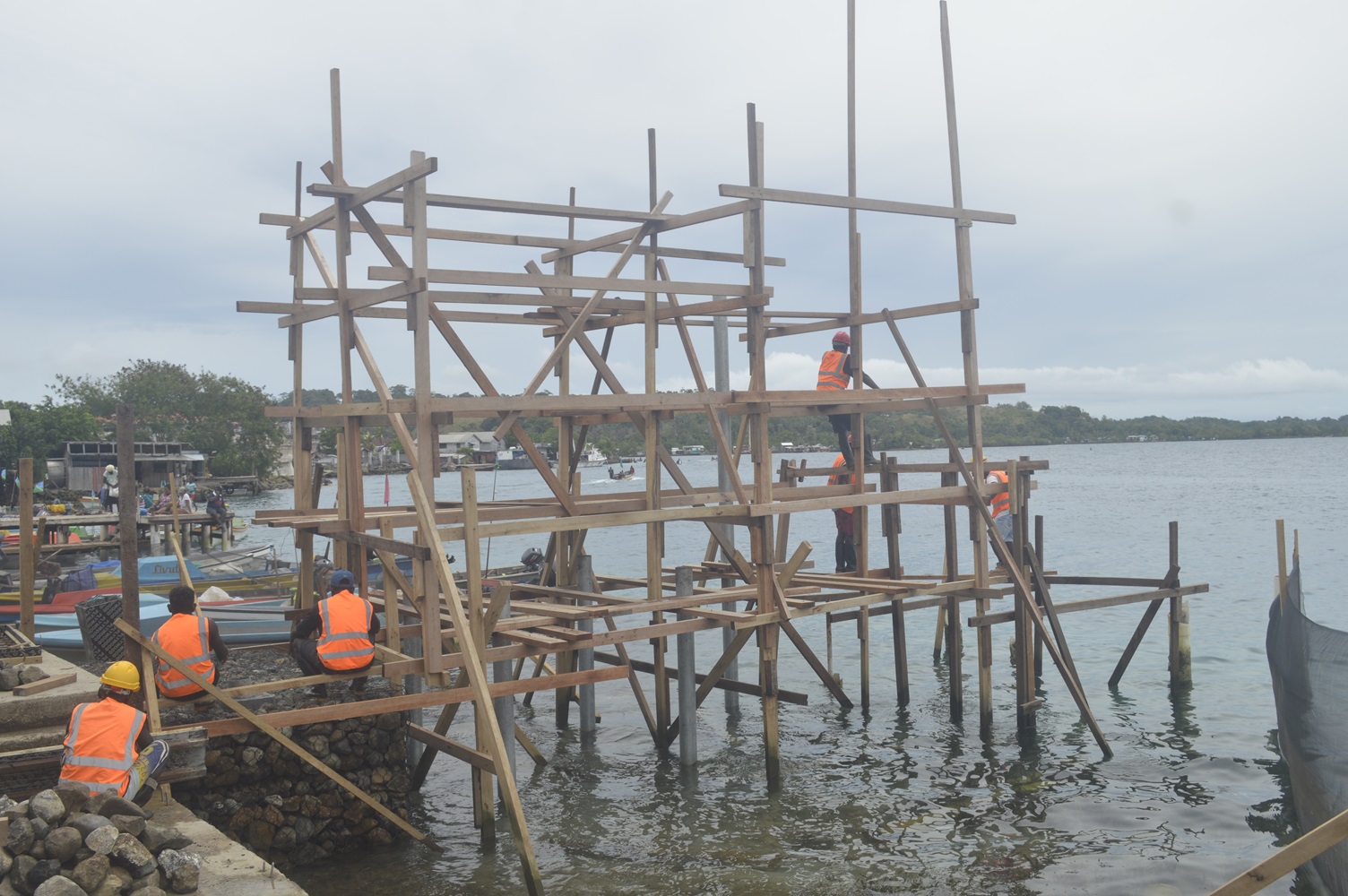New cruise jetty for Gizo under construction - Solomon Star News