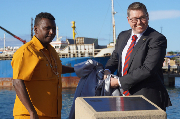 Aola upgraded wharf handed to RSIPF - Solomon Star News