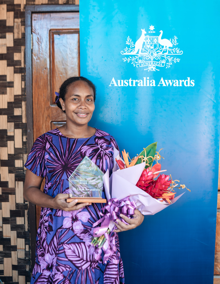 Kwanairara, winner of the Australia Awards Alumni Women Leadership ...